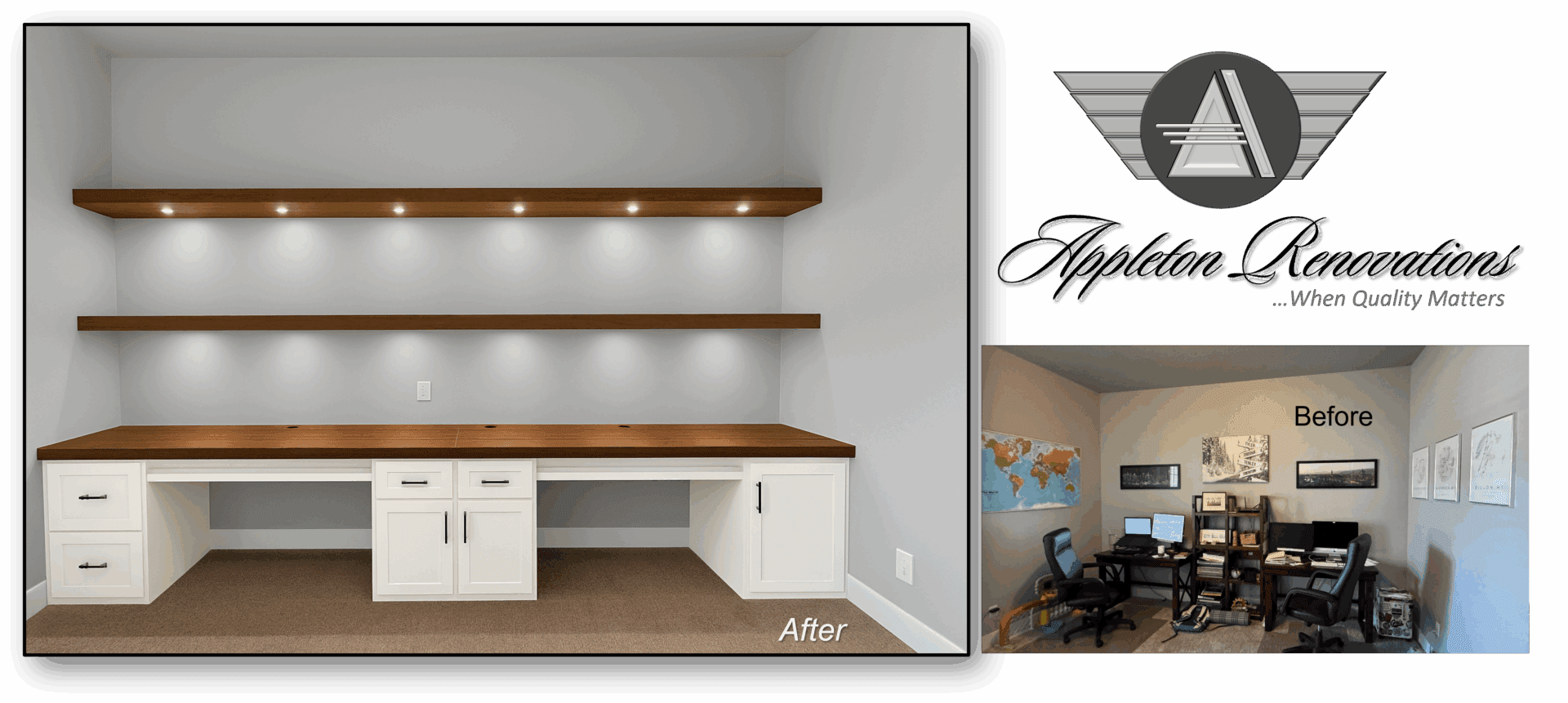 Custom Built-Ins - Appleton Renovations